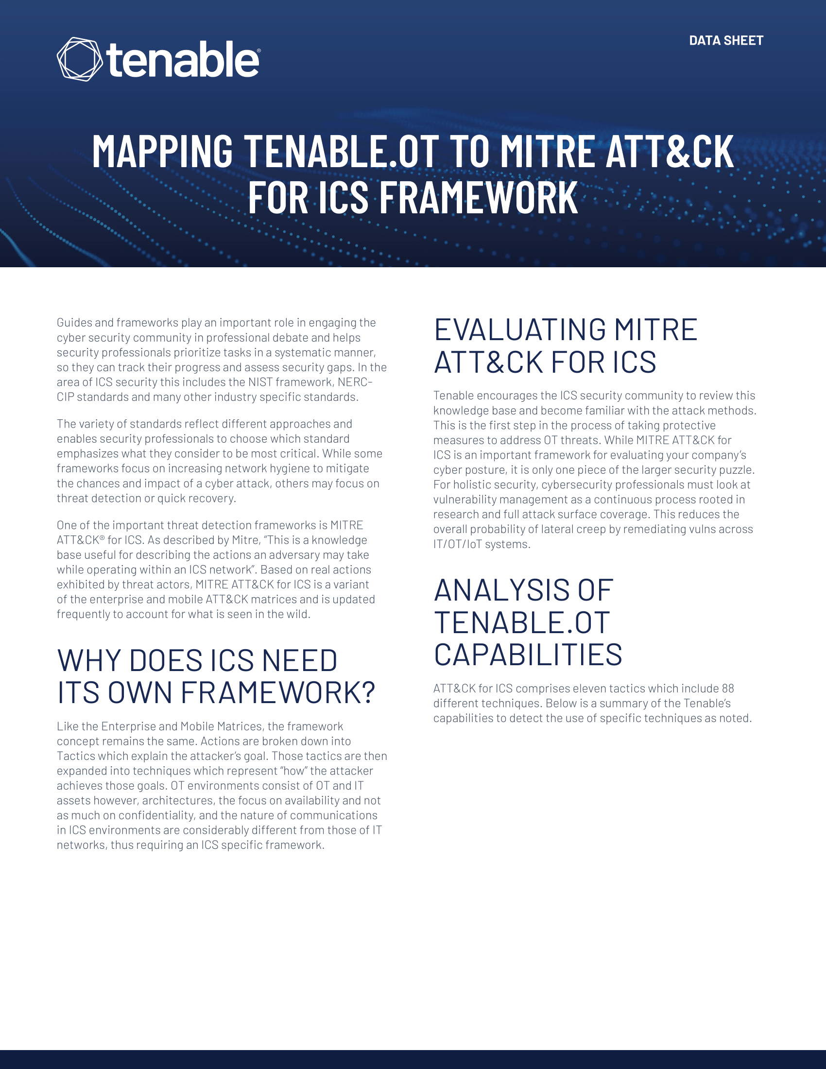 MITRE ATT&CK For ICS - Tenable’s Take - Content Lead