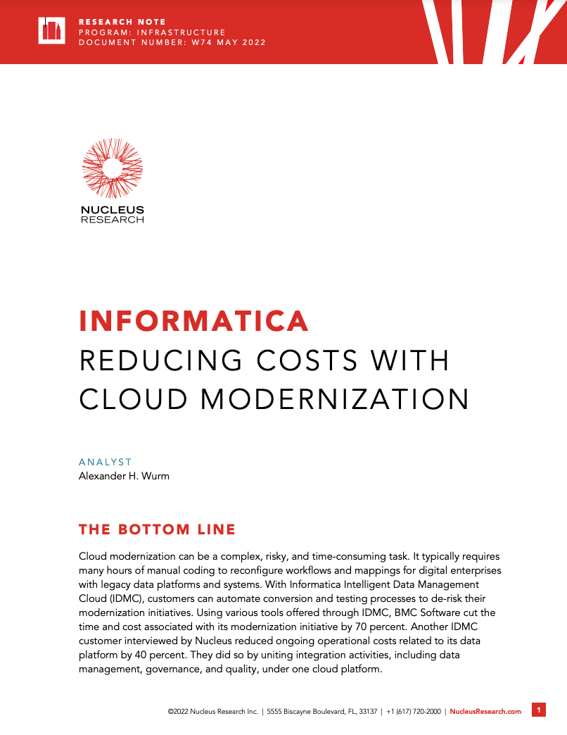 Reduce The Costs And Risks Of Cloud Modernization Content Lead
