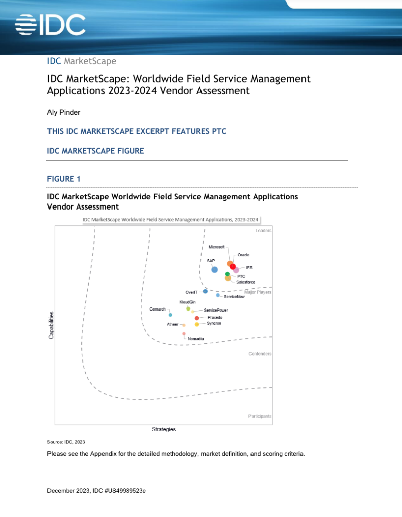 IDC MarketScape: Worldwide Field Service Management Applications 2023 ...