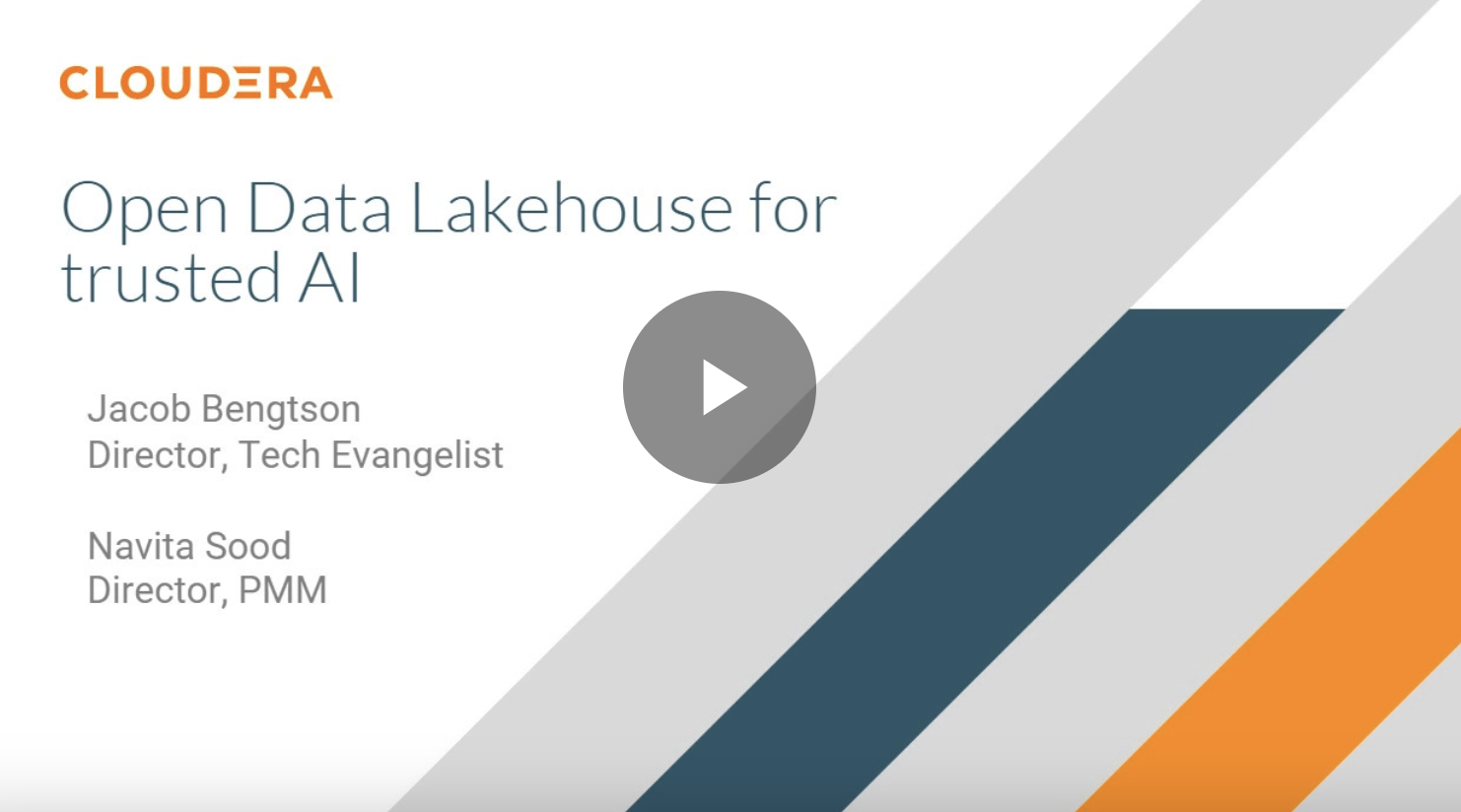 How an Open Data Lakehouse Enables Enterprise AI - Content Lead