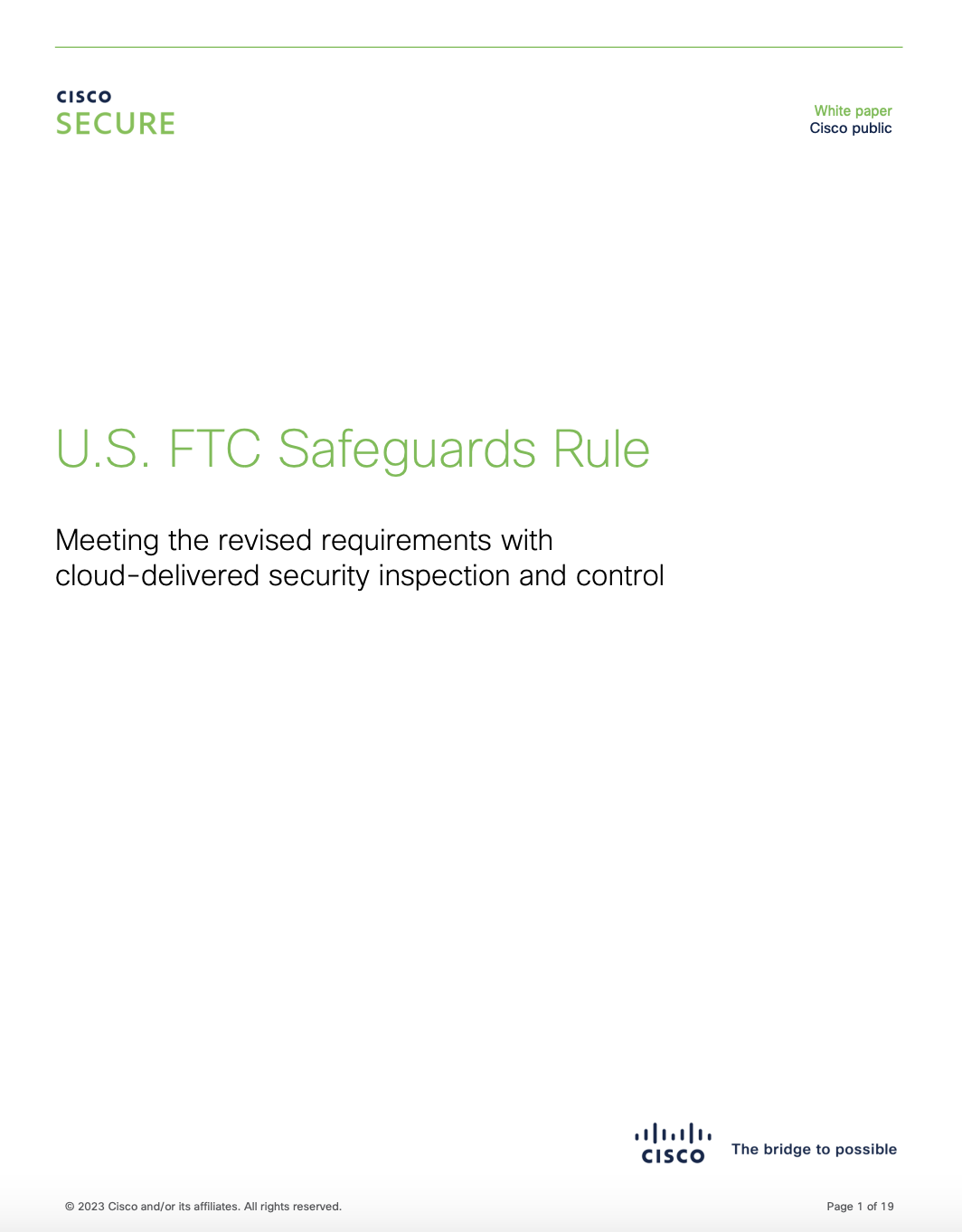 U.S. FTC Safeguards Rule - Content Lead